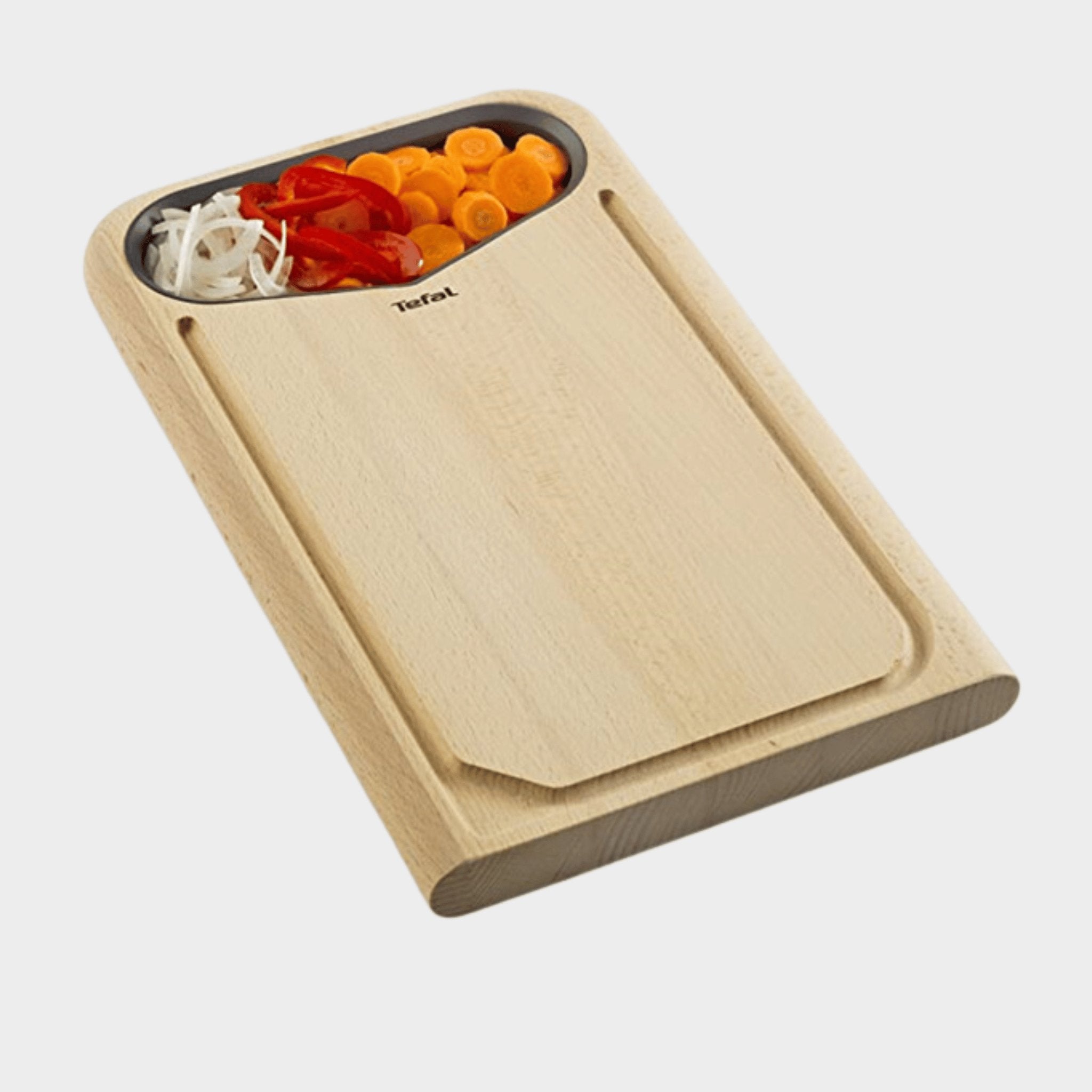 Cutting board with containers store